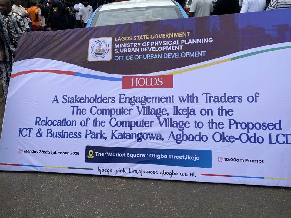 Video; Lagos State Set to Relocate Computer Village Ikeja to Katangowa ...